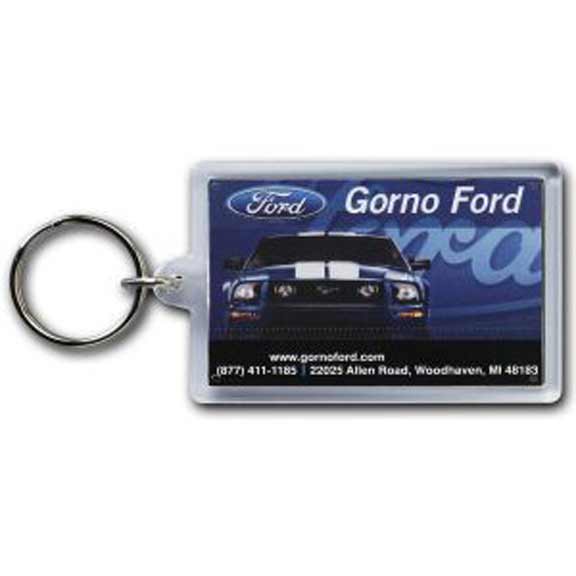 Large Rectangle Acrylic Key Tag W/ Mirror Back – RushKing