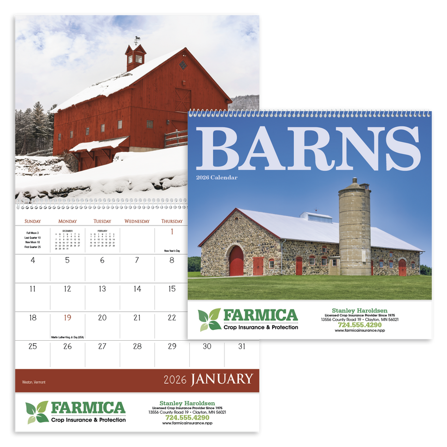 Triumph® Calendars Barns Calendar – RushKing