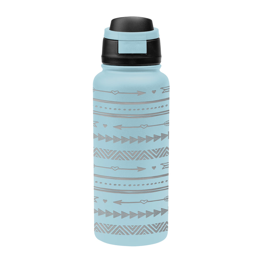 32 Oz. Full Laser Pop Sip Recycled Stainless Steel Bottle – RushKing