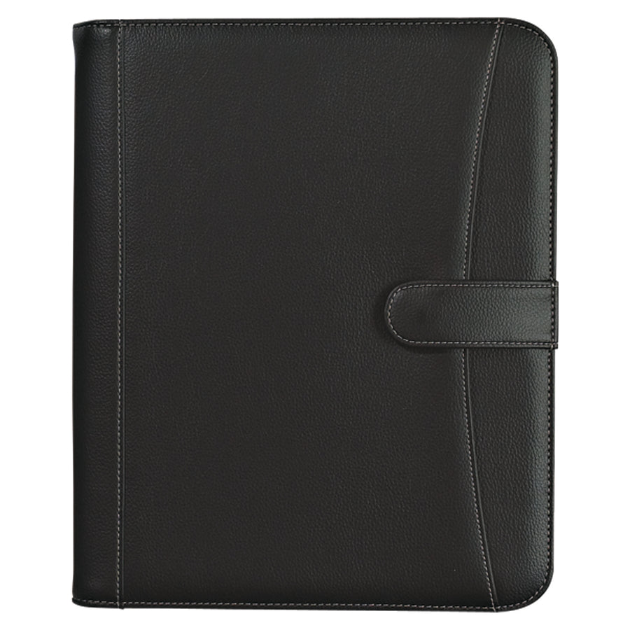 Pebble Grain Zippered Portfolio With Calculator – RushKing