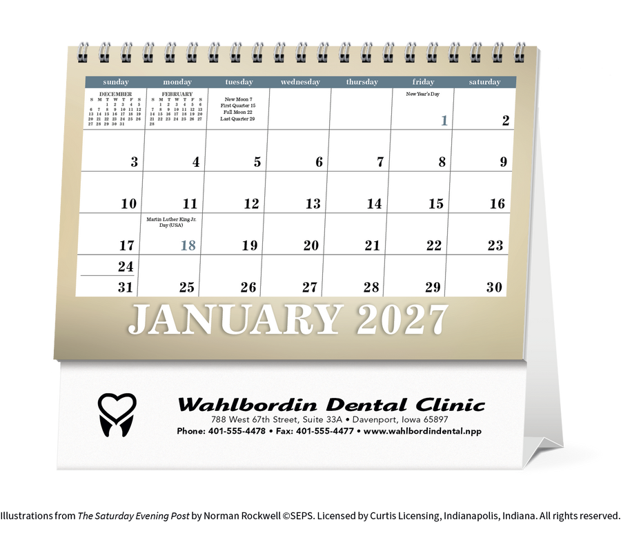 Triumph® Calendars The Saturday Evening Post Large Desk Calendar – RushKing