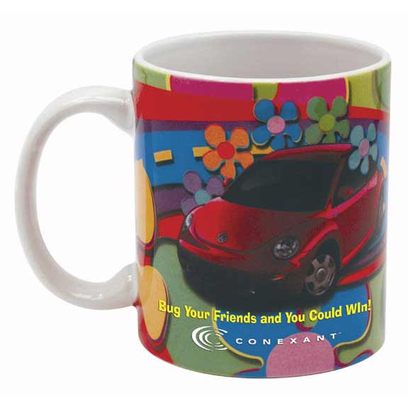 11oz. Full Color Stoneware Executive Mug 360 Degree Imprint – RushKing