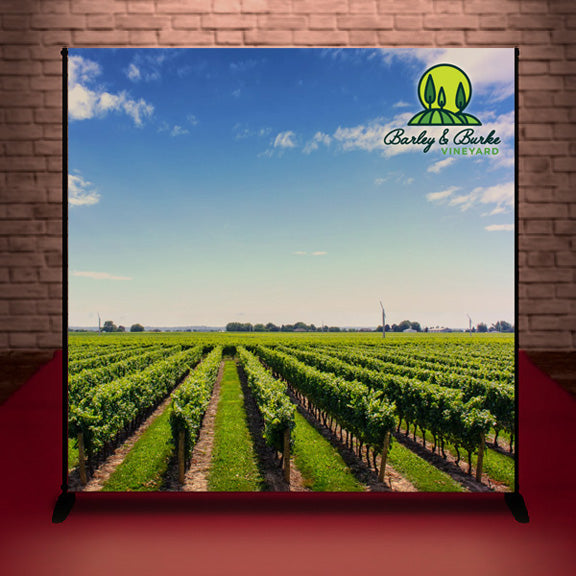 13 ounce Scrim Vinyl with Telescopic Backdrop Banner Stand – RushKing