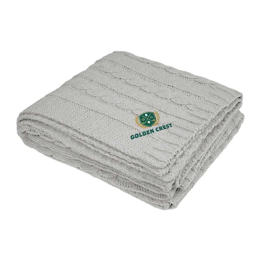 Cable Knit rPET Chenille Blanket – RushKing