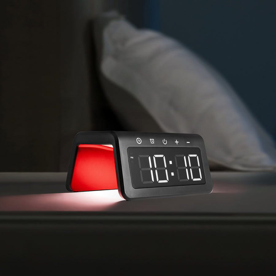 15W Light-Up Wireless Charger Alarm Clock – RushKing