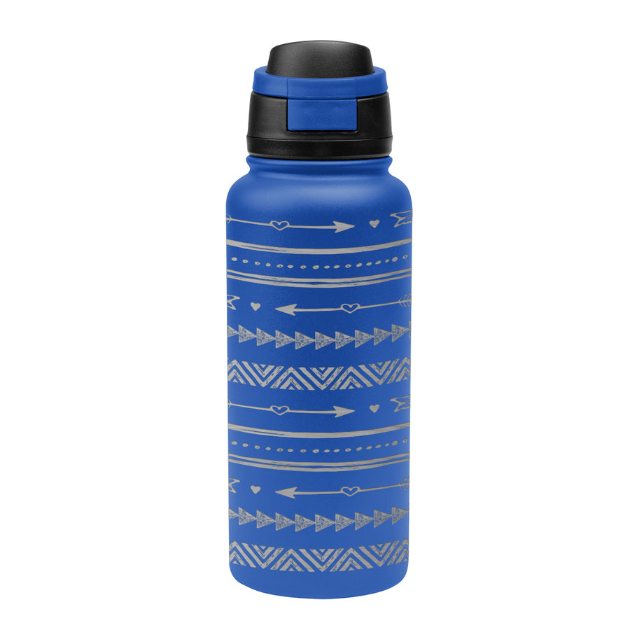 32 Oz. Full Laser Pop Sip Recycled Stainless Steel Bottle – RushKing
